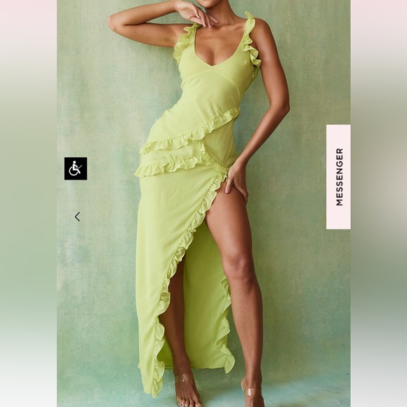 House of CB | Dresses | House Of Cb Pixie Lime Maxi Dress | Poshmark